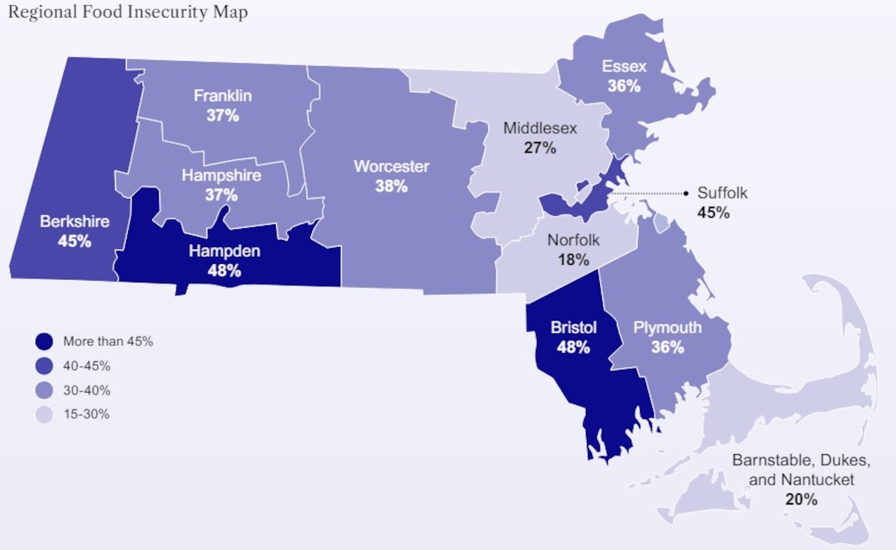 These 2 counties in Mass. had the highest food insecurity rates last ...