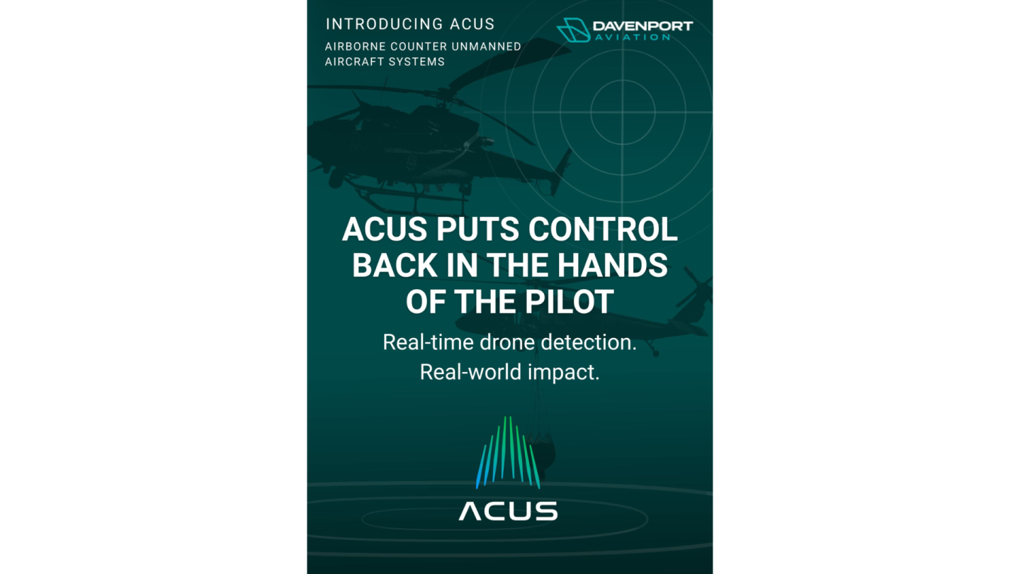 Texas DPS adopts Davenport Aviation’s new ACUS drone detection system ...