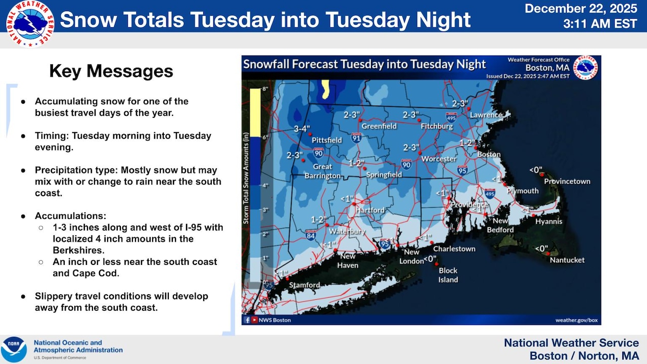 Will it be a white Christmas? Snow is expected this week in Mass ...